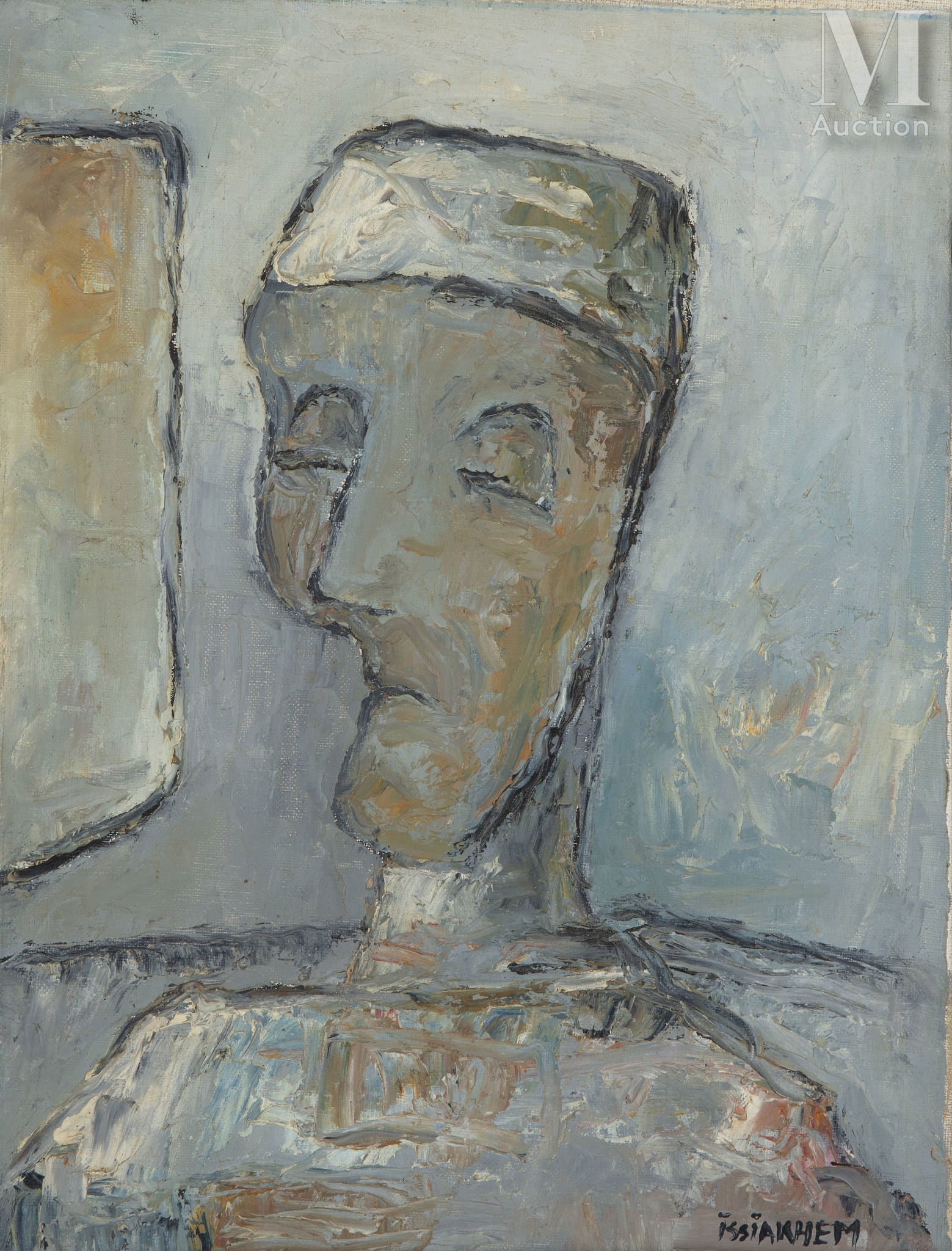 Mohammed Issiakhem | Autoportrait | MutualArt