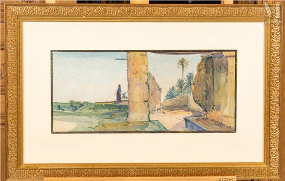 Alphonse Rey | Oasis animée à Oudaghir | MutualArt