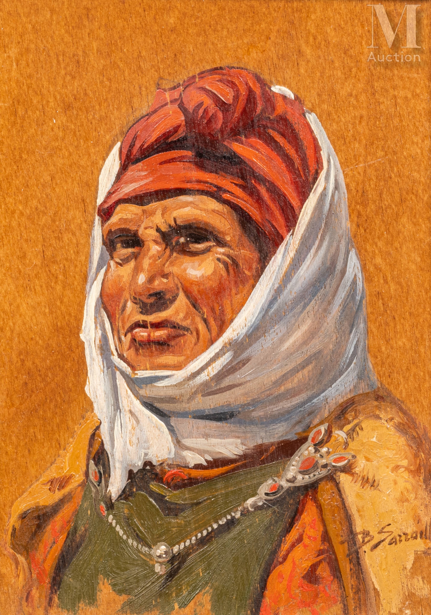 Benjamin Sarraillon | Portrait de femme Kabyle | MutualArt