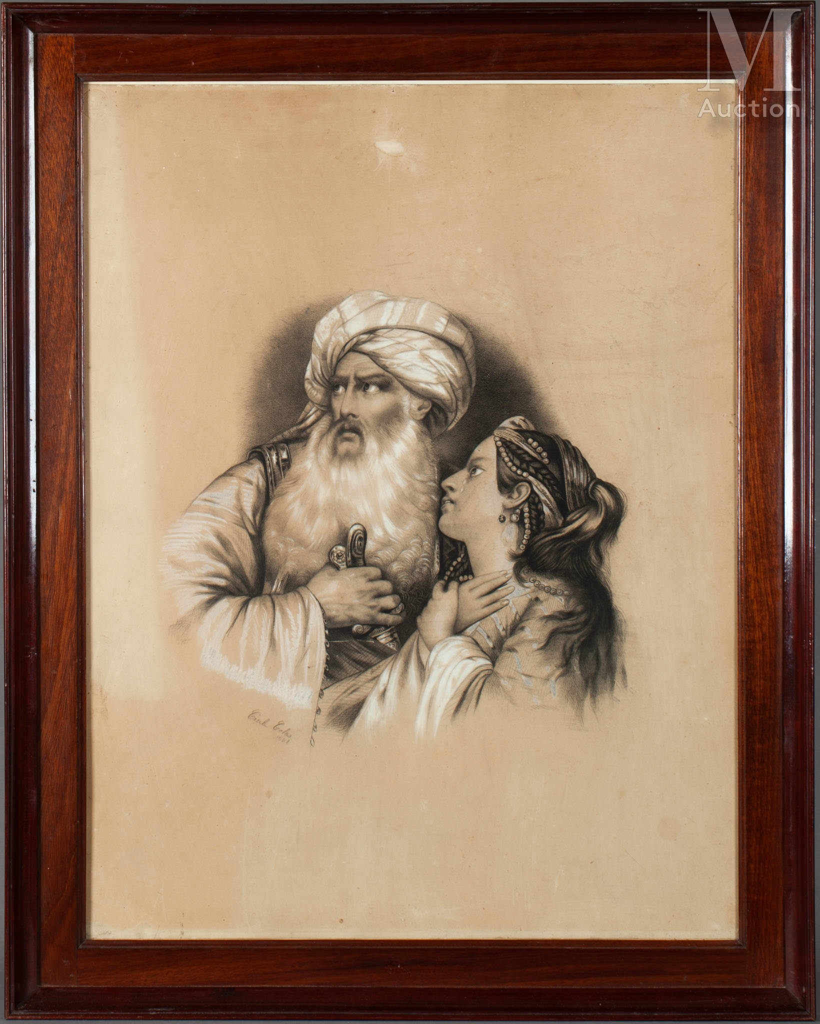 Cécile Colas | Portrait d'Ali Pacha et Kyra Vassiliki (1861) | MutualArt