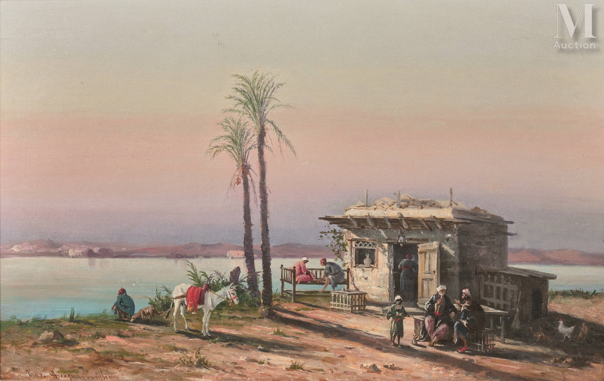 Cavaliere Antonio Scognamiglio | Cavalier Sur les bords du Nil | MutualArt