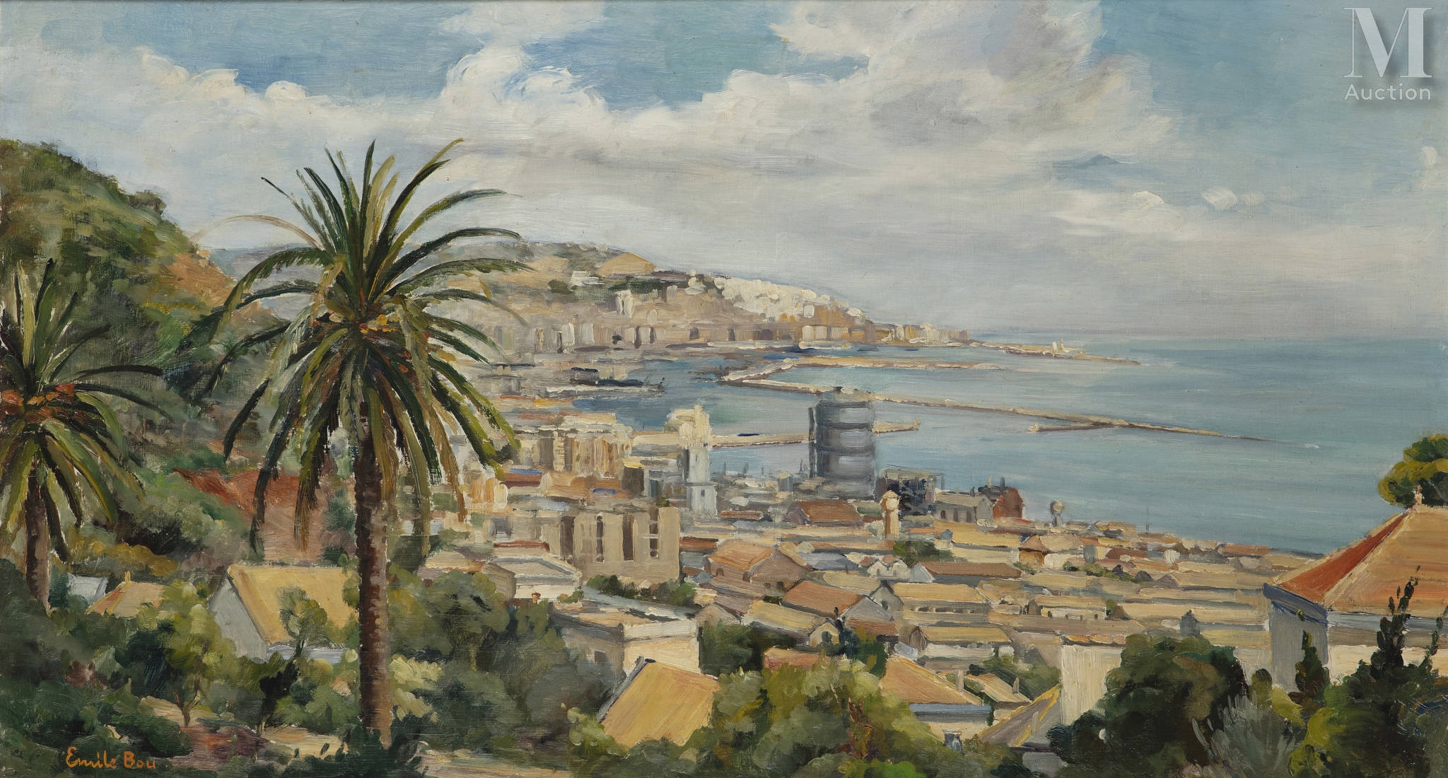 Emile Bou | Baie d'Alger vue de Kouba | MutualArt