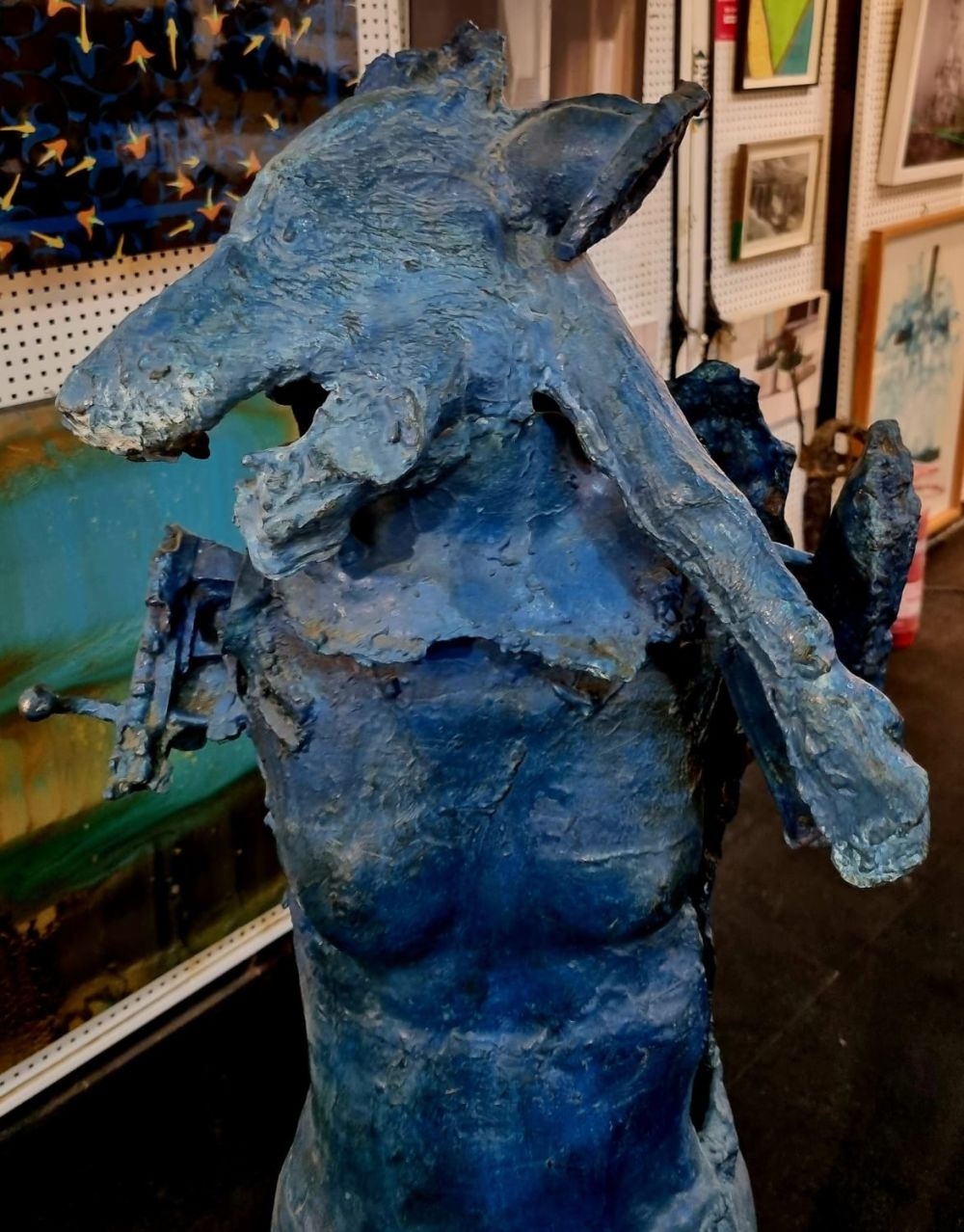 Igael Tumarkin | Blue Woman (1960) | MutualArt