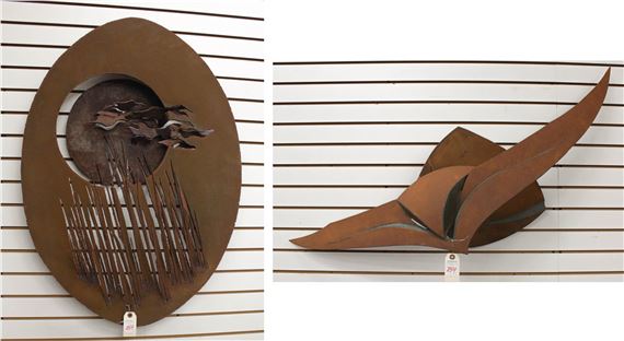 John Richen | JOHN MATTHEW RICHEN TWO METAL WALL SCULPTURES | MutualArt