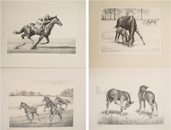 Clarence William‏ Anderson | CLARENCE WILLIAM ANDERSON FOUR LITHOGRAPHS ...