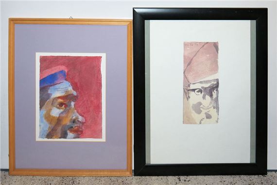 Emil Wachter | 2 männliche Portraits (1991 - 1994) | MutualArt