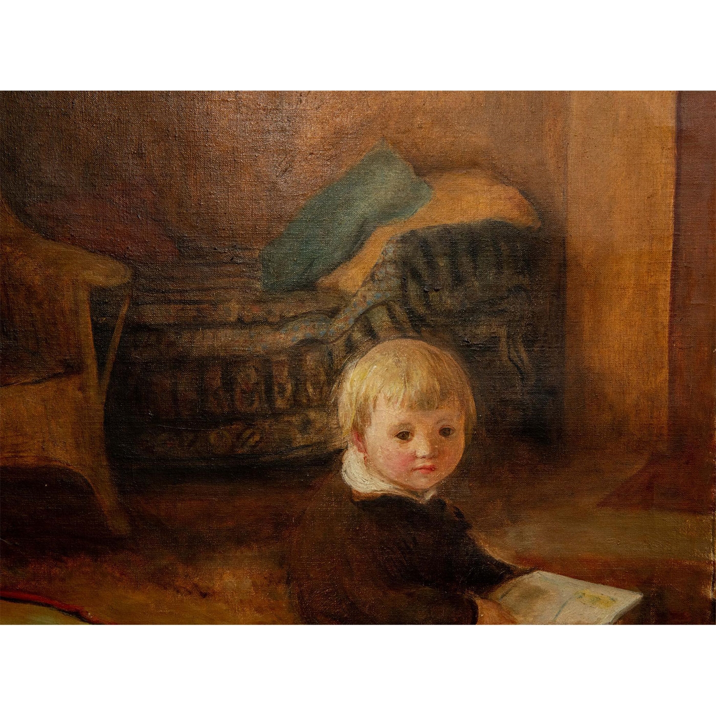 Edith Kroger Nagler | Portrait of a little boy reading a book (1923 ...