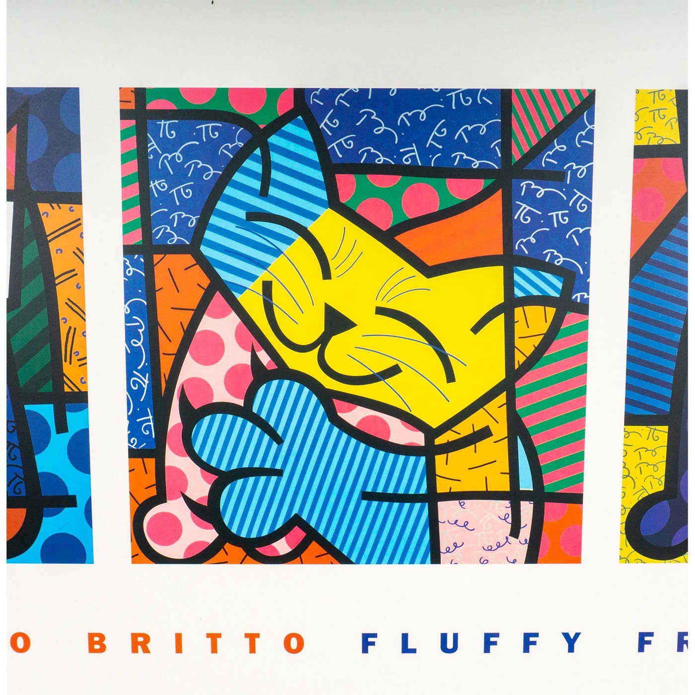 Romero Britto | Featuring three images of cute colorful cats. | MutualArt
