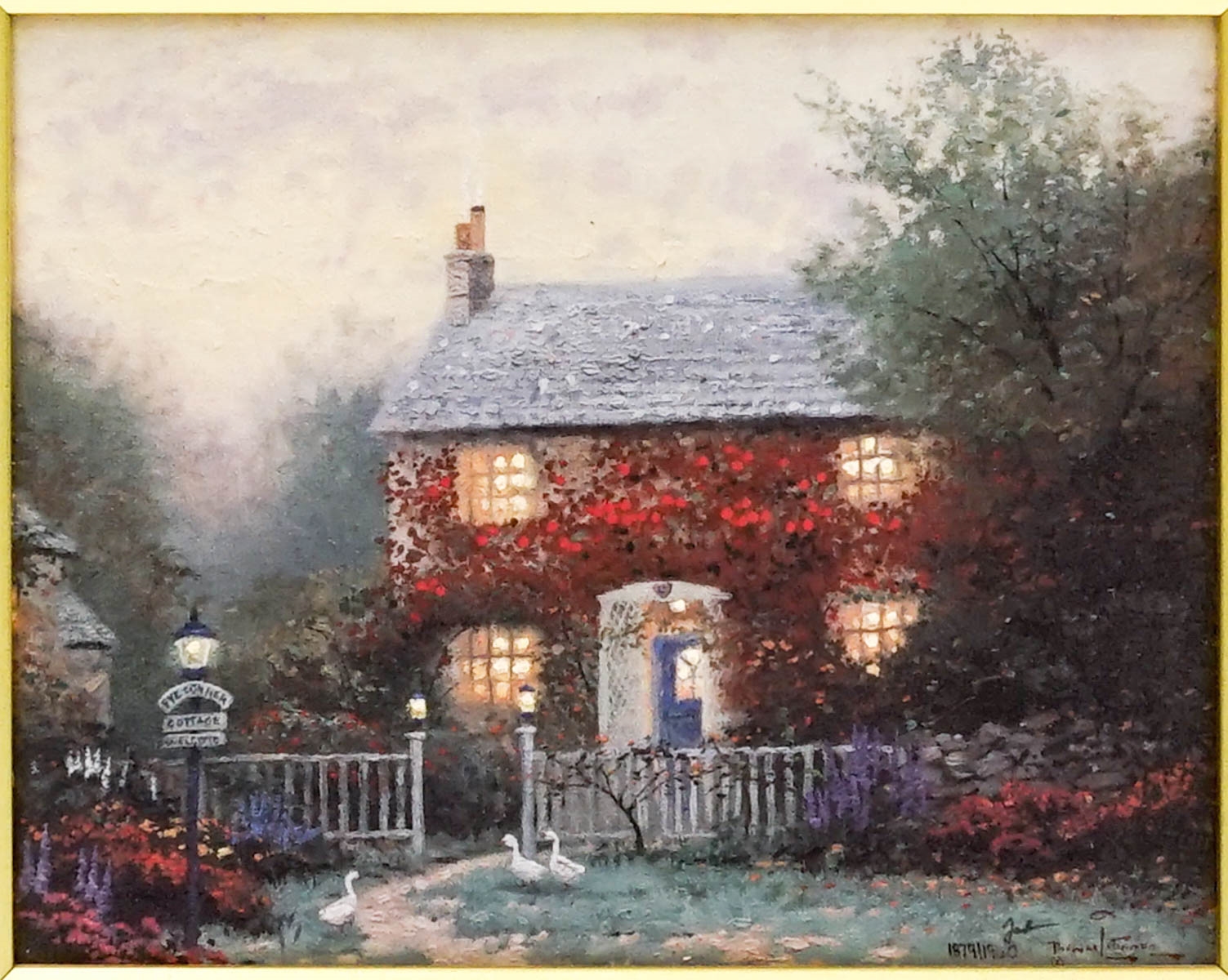 Thomas Kinkade | Pye Corner Cottage | MutualArt