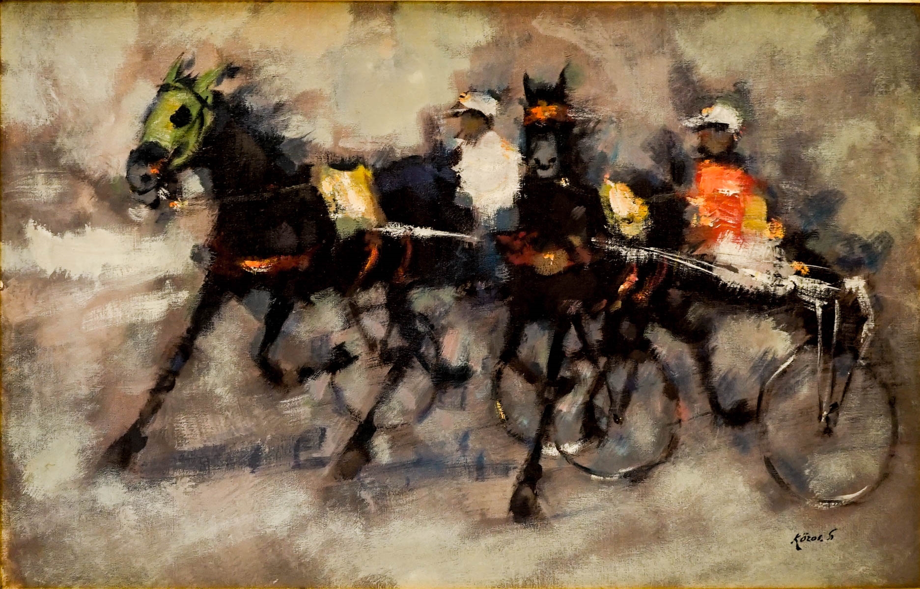 A. Koros | Large horse harness racing | MutualArt
