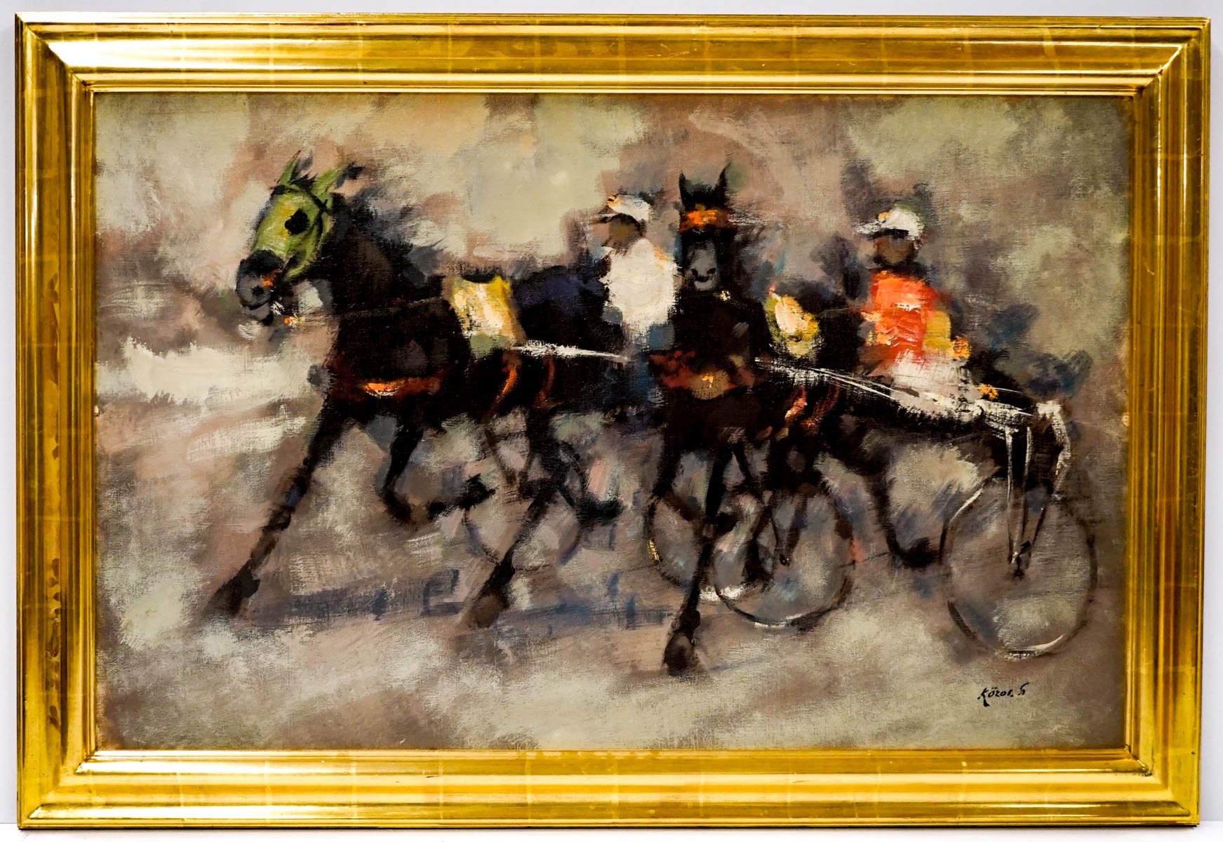 A. Koros | Large horse harness racing | MutualArt