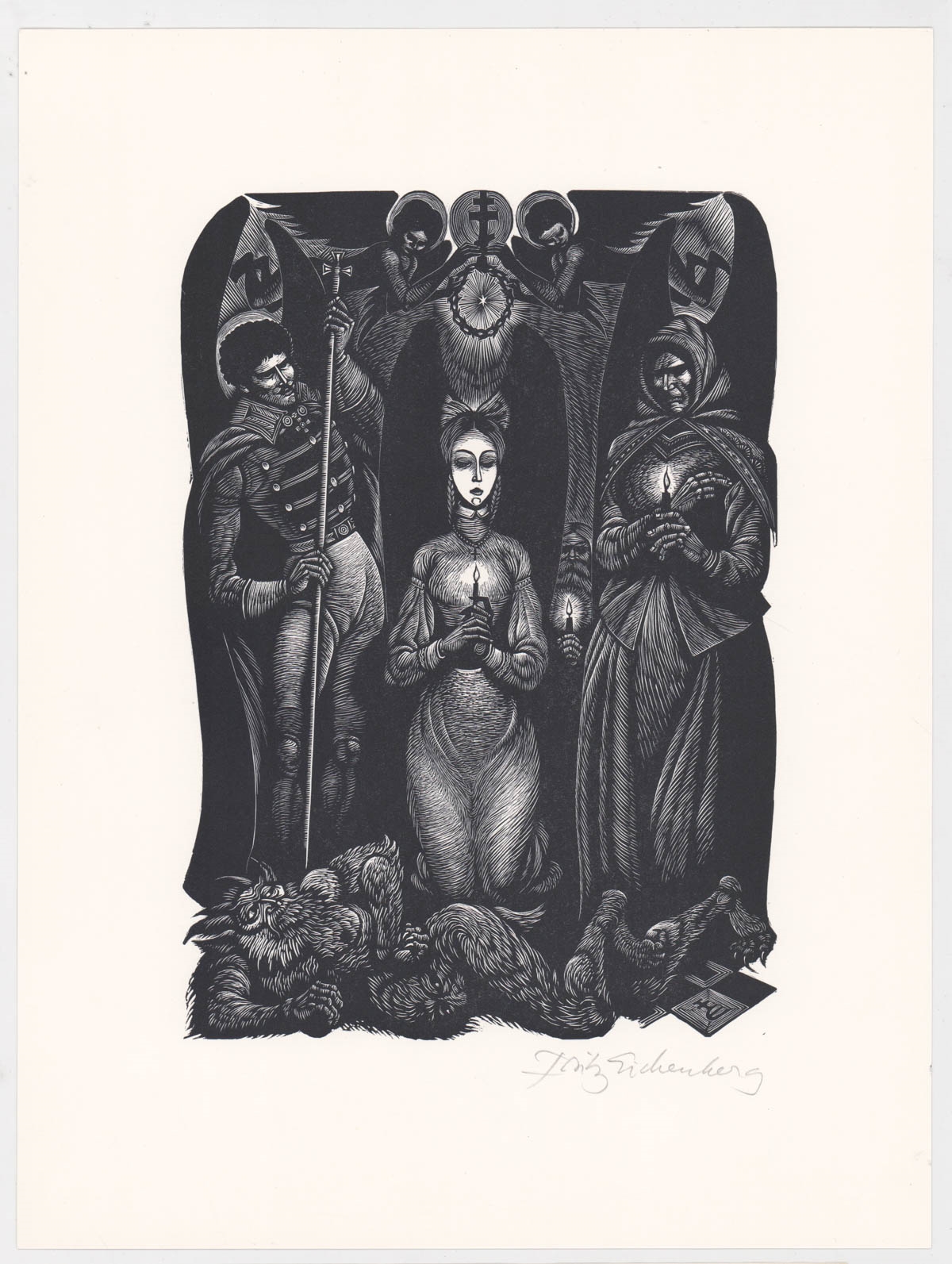 Fritz Eichenberg | Twelve (12) wood engravings | MutualArt