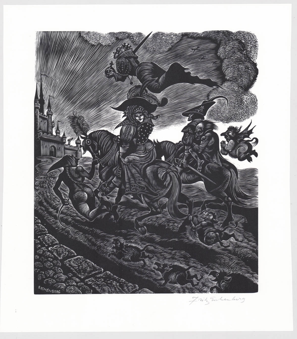 Fritz Eichenberg | (4) four Fritz Eichenberg Wood Engravings | MutualArt