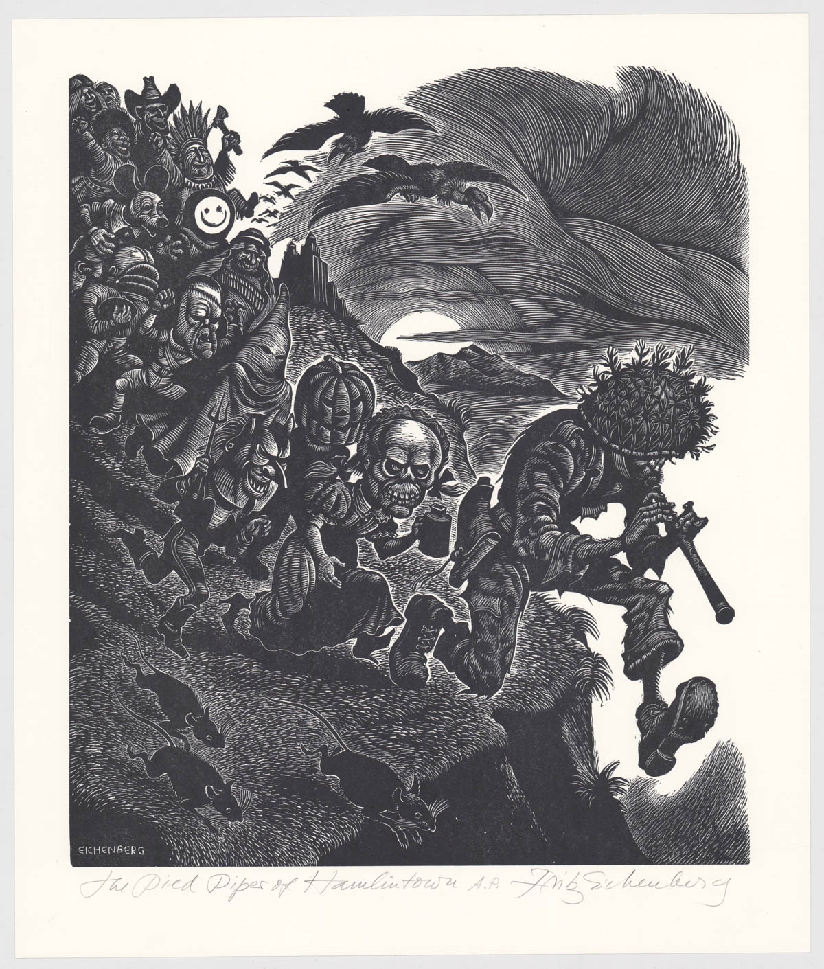 Fritz Eichenberg | The Pied Piper | MutualArt
