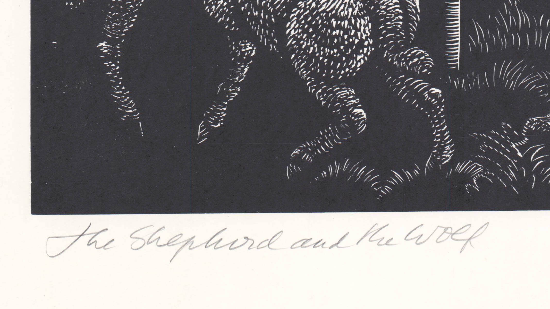 Fritz Eichenberg | The Shepherd and the Wolf | MutualArt