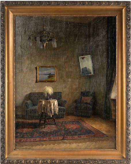 Tibor Szontagh | Sparse room interior (1873 - 1930) | MutualArt