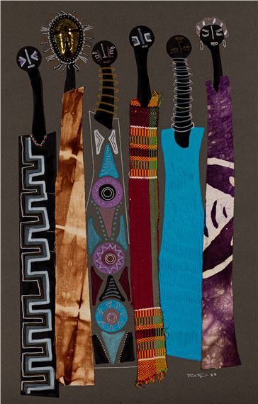 Frank Frazier | untitled, African Figures (1943) | MutualArt