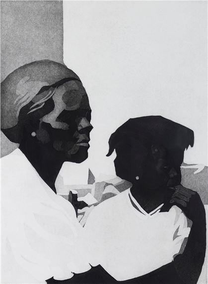 Ernest Crichlow | Mother and Child (1988) | MutualArt