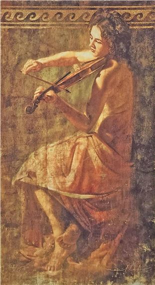 Tomasz Rut | Girl With Violin | MutualArt