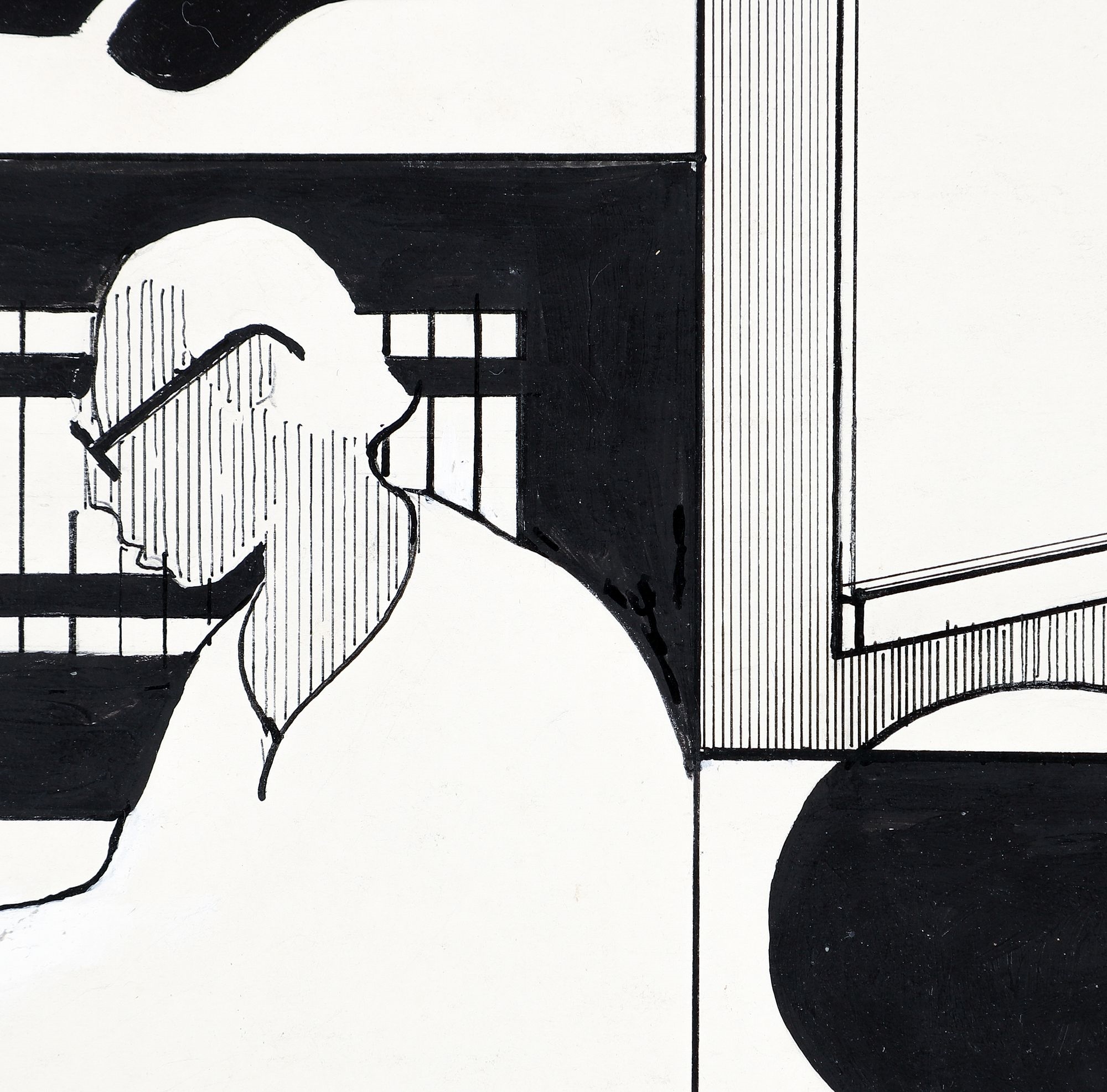 Harold Neal | Pencil drawing of seated nude on illustration board ...