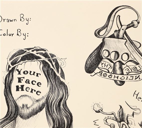 Nick Bubash | 2 Sheets of Tattoo Flash | MutualArt