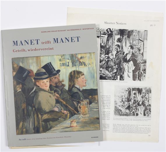Édouard Manet | Au café. Dessin inédit de Manet [Intérieur du café ...
