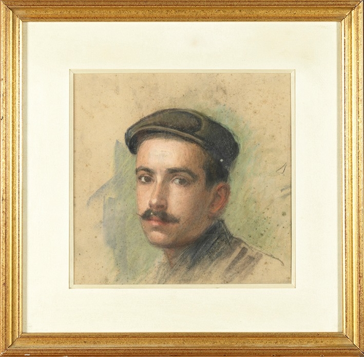 Alexandre Jacques Chantron | Portrait de jeune homme moustachu à la ...