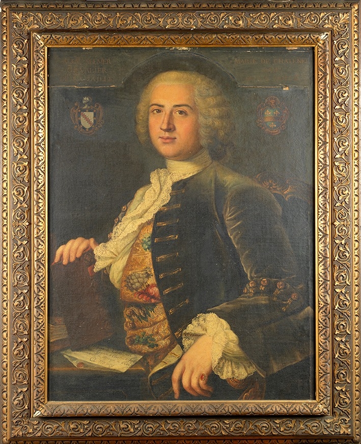 French School, 18th Century | Portrait d Alex ALLMER Chevalier de la ...