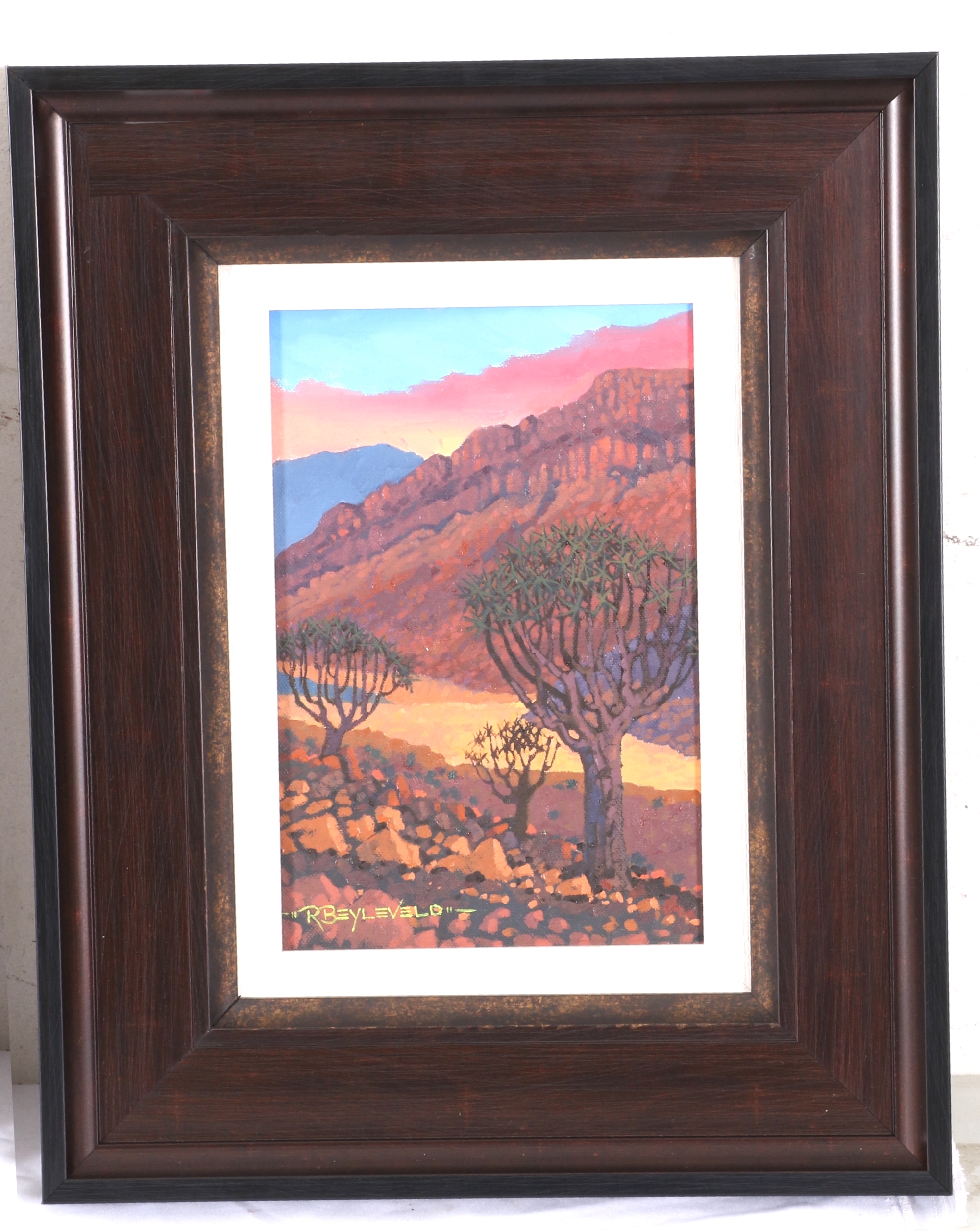 Richard Beyleveld | AFRICAN SUNSET BEHIND THE MOUNTANOUS LANDSCAPE ...