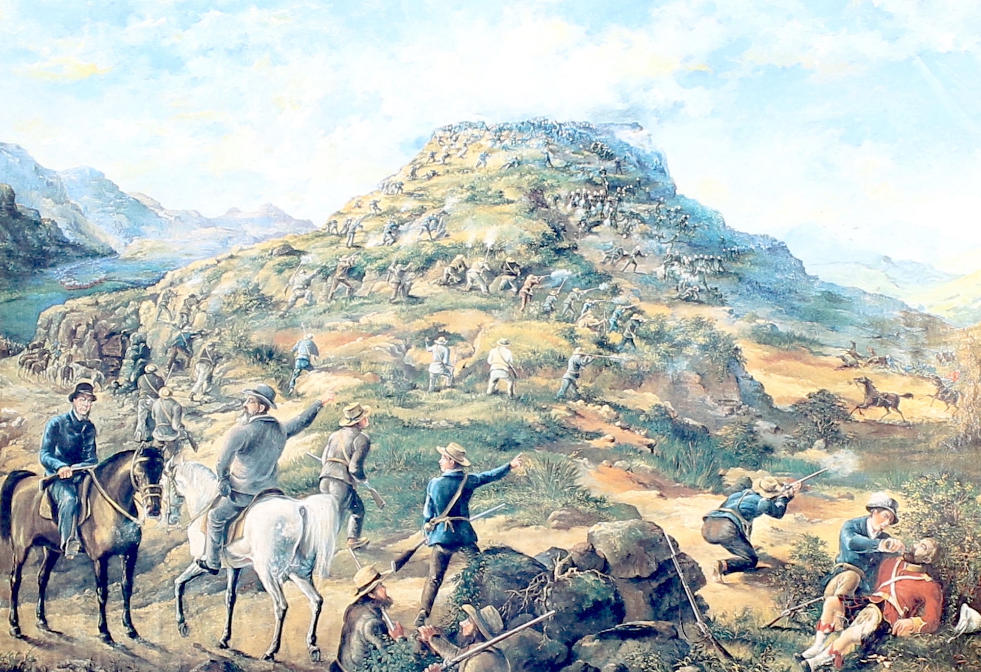 Lady Butler | (British 1846-1933) FLOREAT ETONA-BATTLE OF LAING'S NEK ...