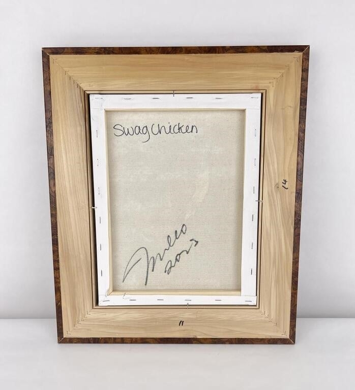 Jose Trujillo | Jose Trujillo Swag Chicken Oil Painting | MutualArt