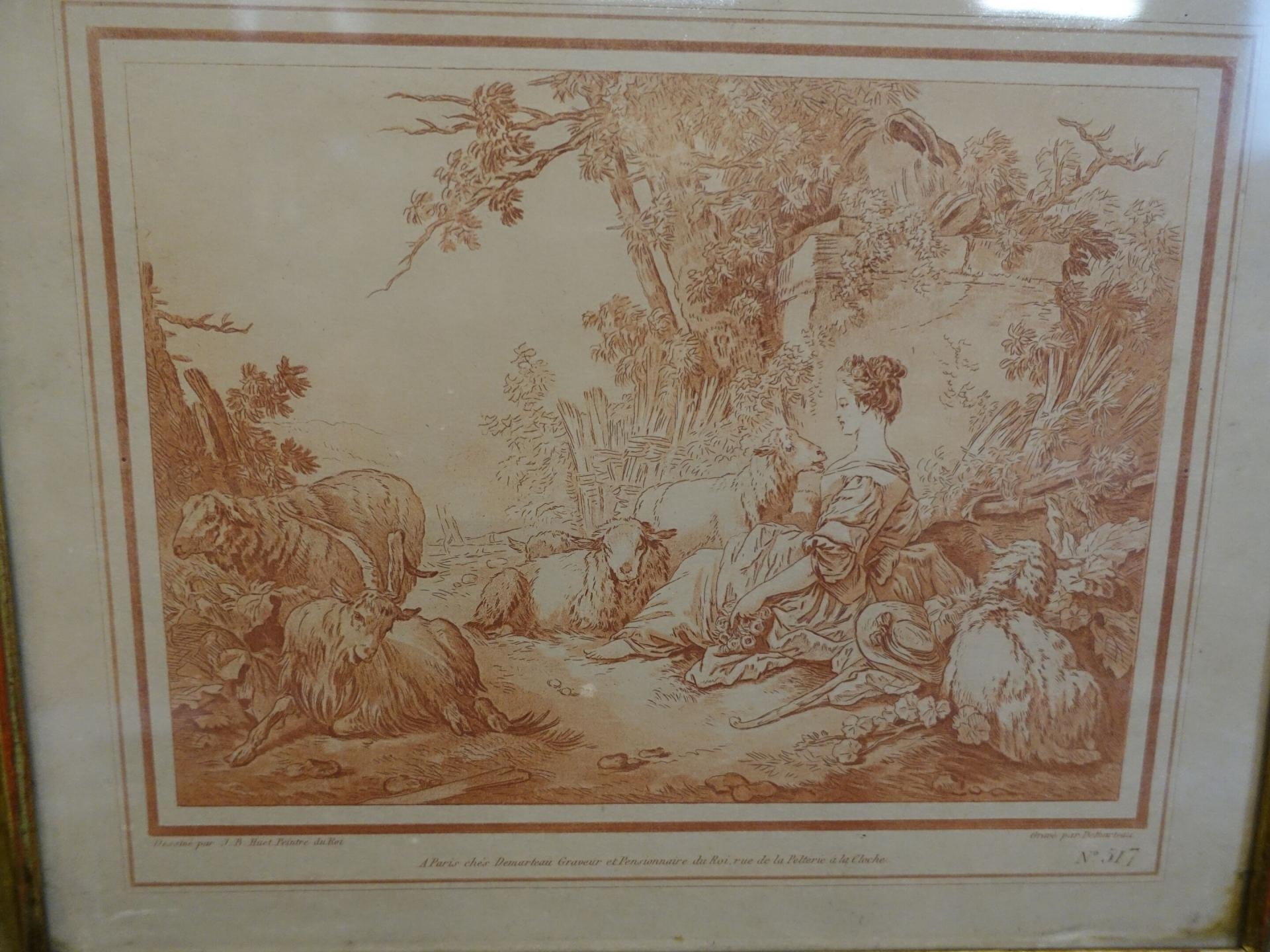 Jean-Baptiste Huet | après HUET Jean-Baptiste, par DEMARTEAU - Scènes pastorales | MutualArt