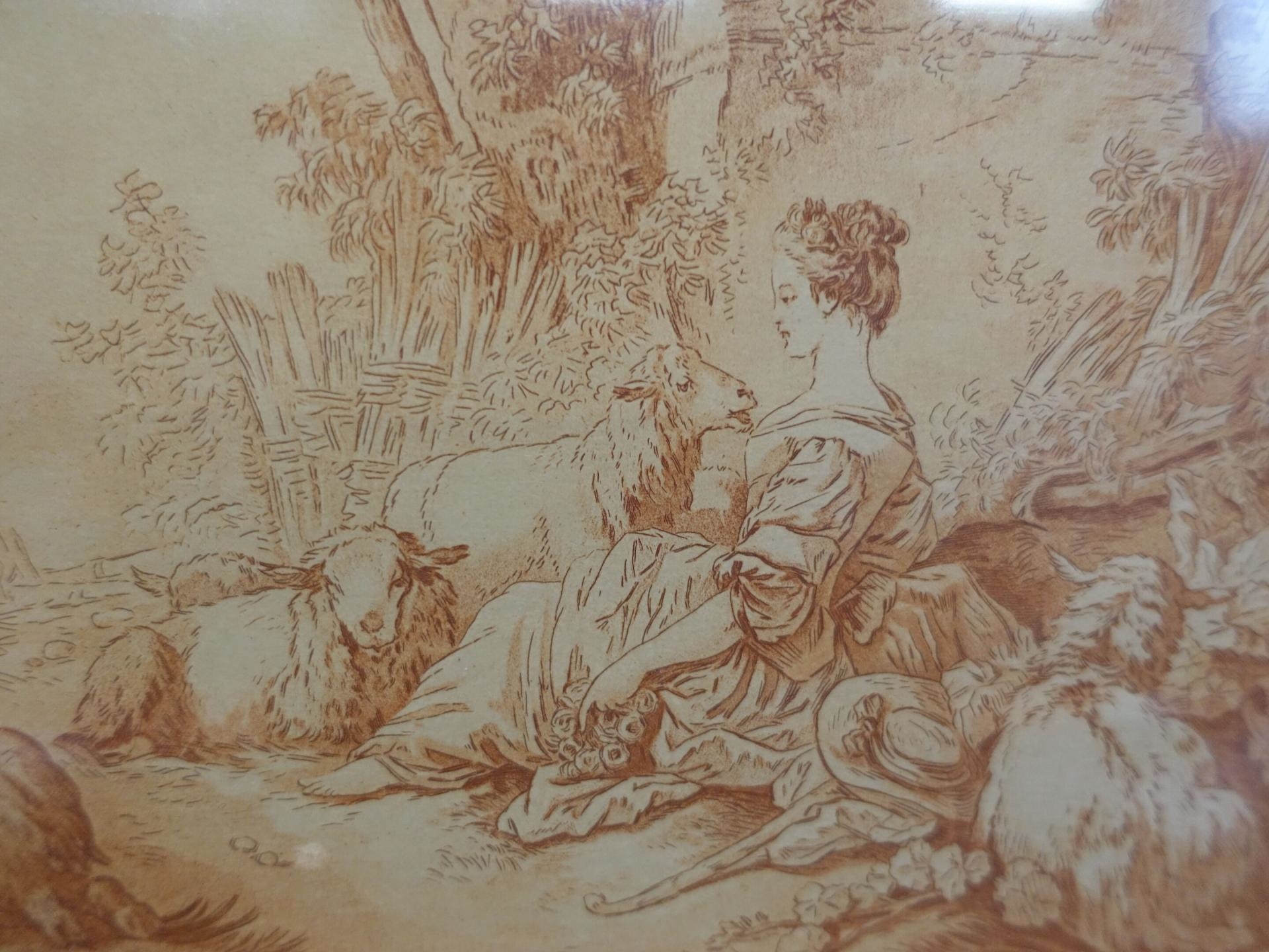 Jean-Baptiste Huet | après HUET Jean-Baptiste, par DEMARTEAU - Scènes pastorales | MutualArt