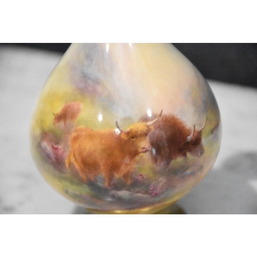 Harry Stinton | A fine Royal Worcester Harry Stinton signed Highland ...
