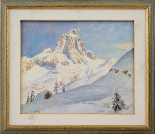 Angelo Abrate | After the snowfall in front of the Matterhorn (1973 ...