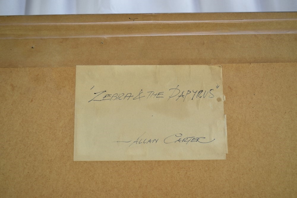 Alan Carter | Zebra and the Papyrus | MutualArt