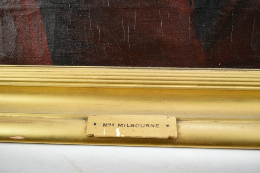 British School, 18th Century | Portrait of a lady, ‘Mrs Milbourne ...