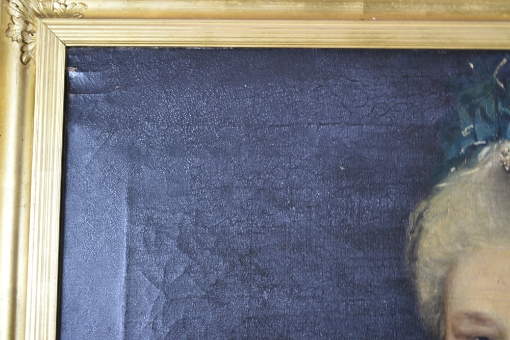 British School, 18th Century | Portrait of a lady, ‘Mrs Milbourne ...