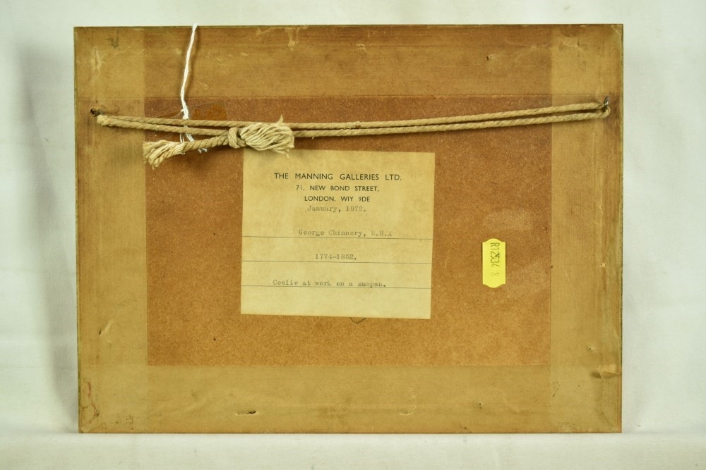 George Chinnery | Coolie at work on a Sampan | MutualArt