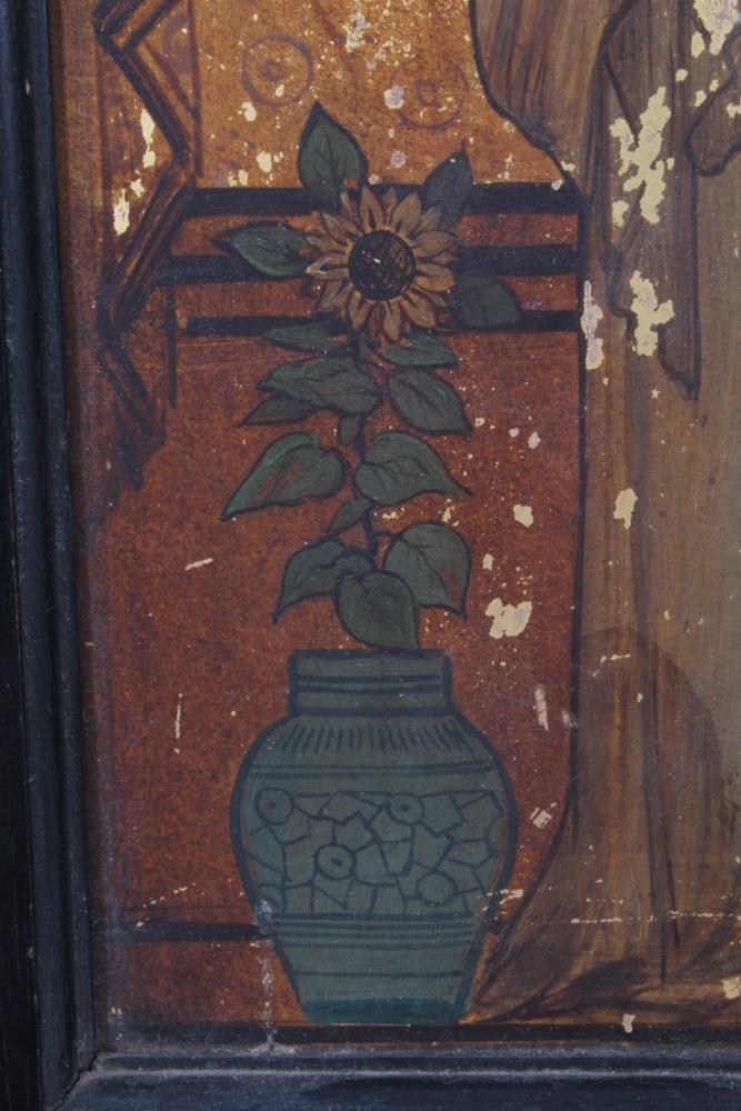 Henry Stacy Marks | Female musician between flowering plants | MutualArt