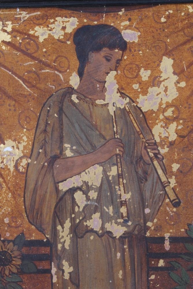 Henry Stacy Marks | Female musician between flowering plants | MutualArt