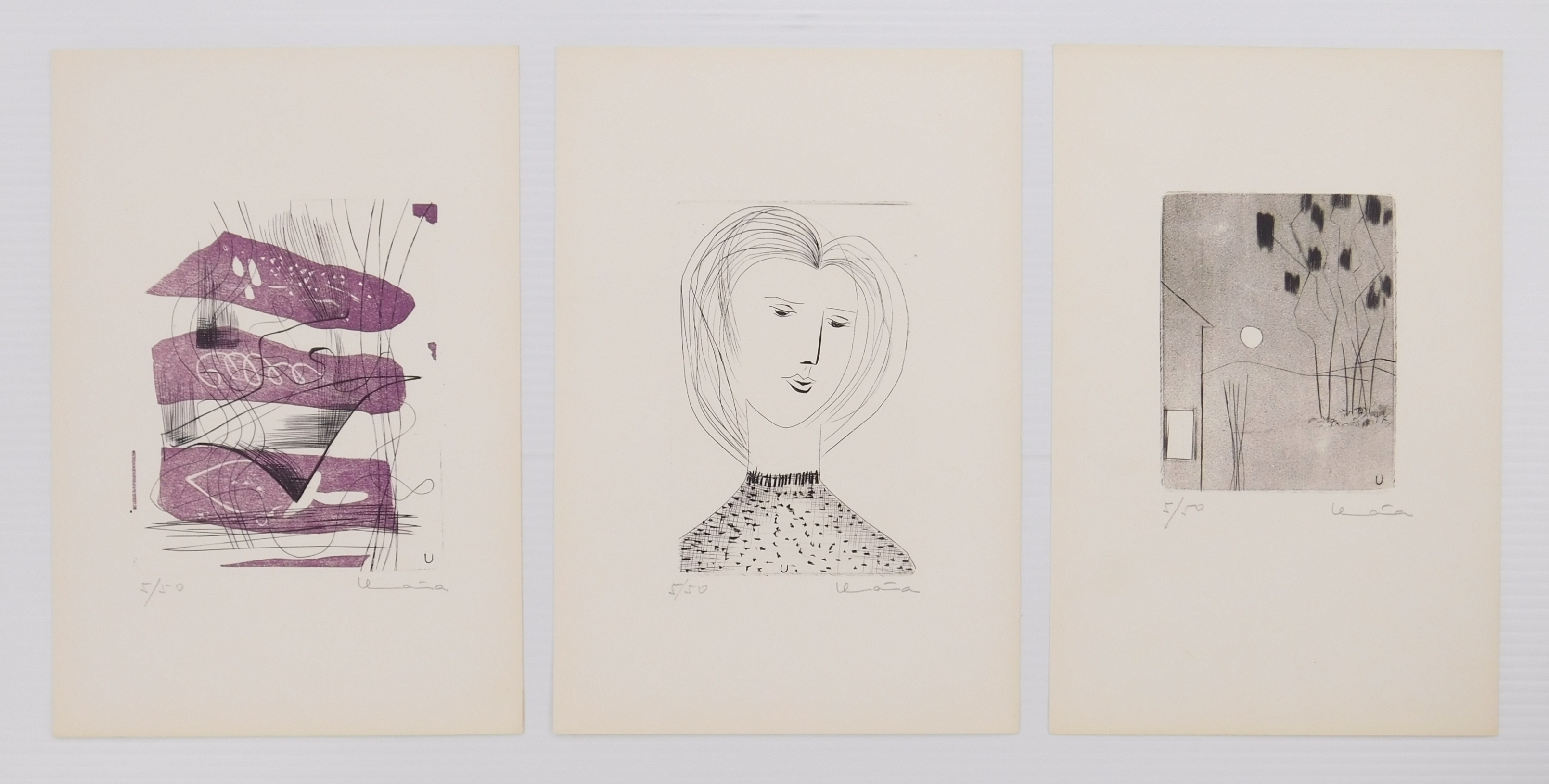 Rafael Alfonso Umana Mendez | 7 Original Etchings (1964) | MutualArt