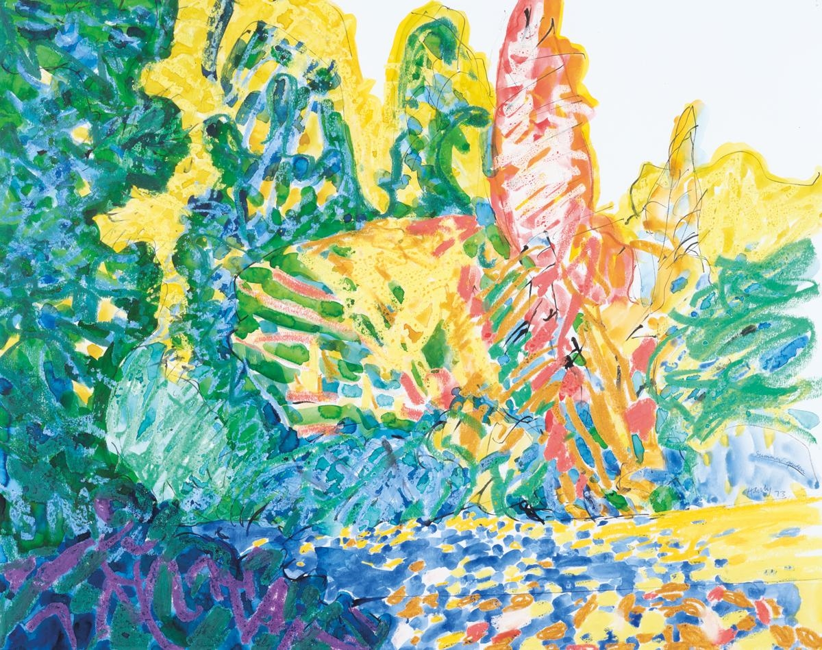 Pat Hanly | Summer Garden (1973) | MutualArt