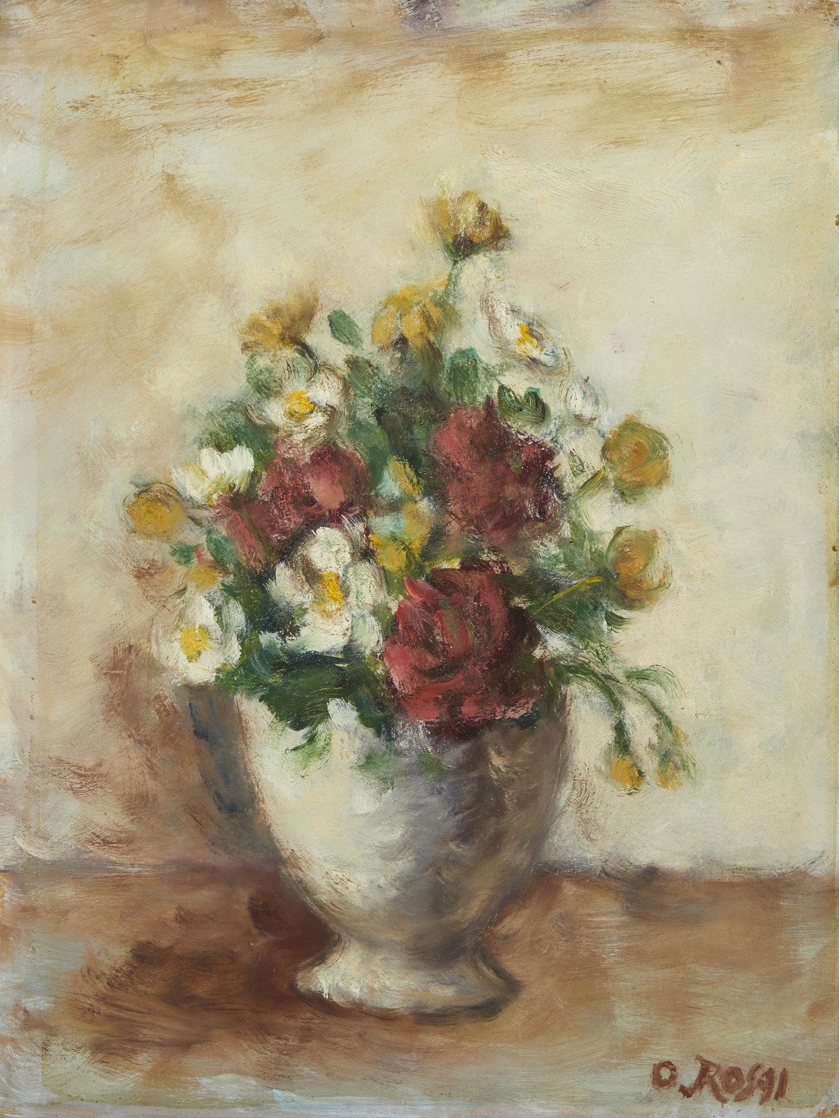 Ottone Rosai | Vaso di fiori. (1955) | MutualArt