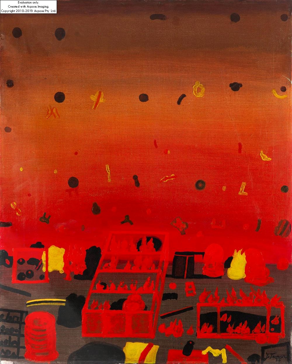 Jan Tarasin | Pożar (1976) | MutualArt