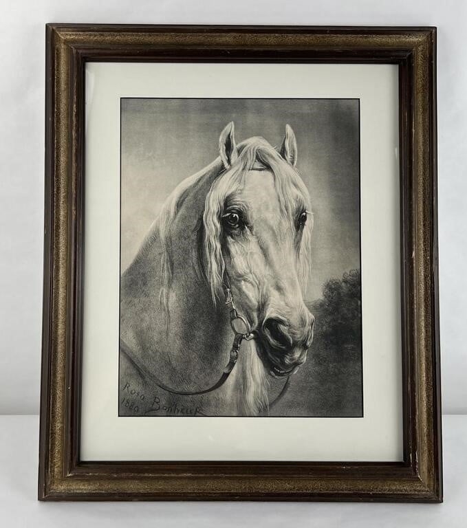 Rosa Bonheur | Rosa Bonheur A Noble Charger Print | MutualArt