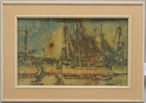 Tom Reimer | Fischkutter im Hafen (1966) | MutualArt