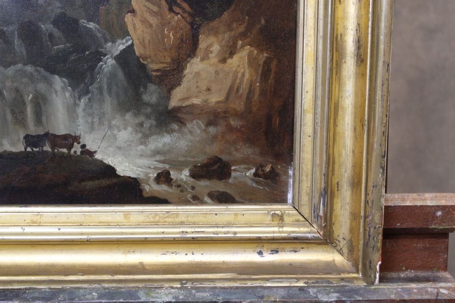 Jacob Philippe Hackert | Waterfall landscape and ancient ruin (1758 ...