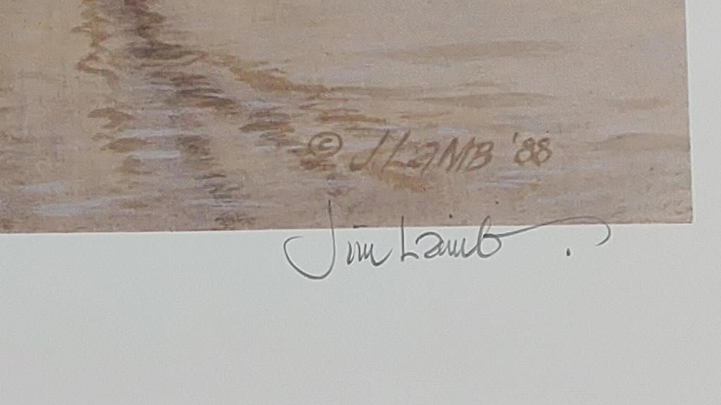 Jim Lamb | Jim Lamb Signed & Numbered 1988 Geese Print | MutualArt