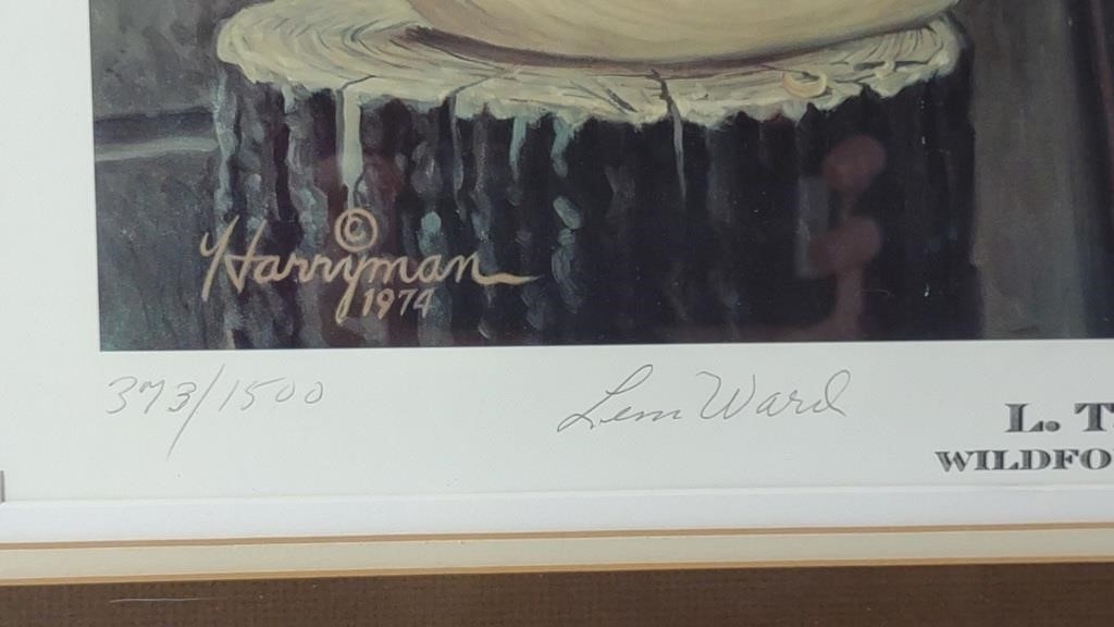 R.H. Harryman | Lem & Steve Ward Signed R.H. Harryman Decoy Print (1974 ...